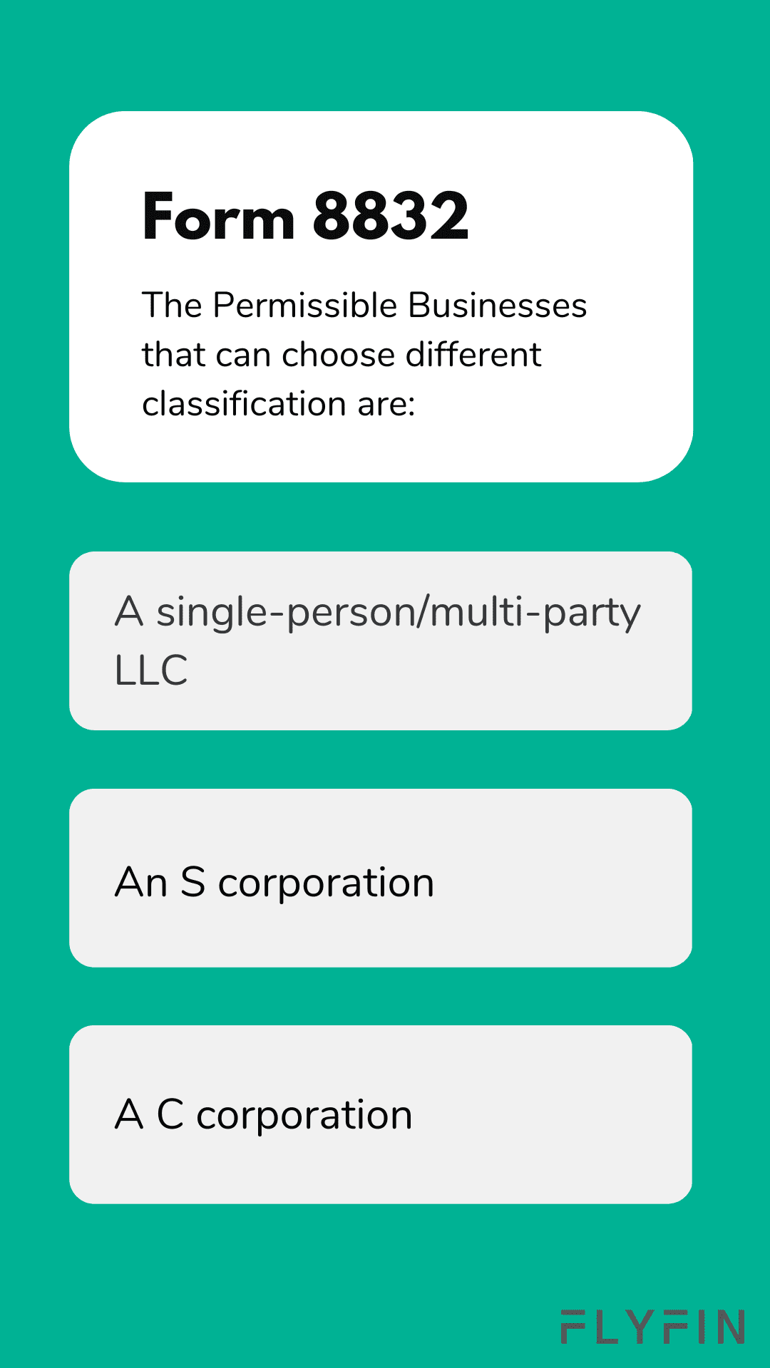 Form 8832: Entity Classification Election
