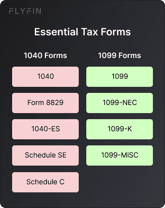 Common Tax Forms for Self-Employed and Freelancers
