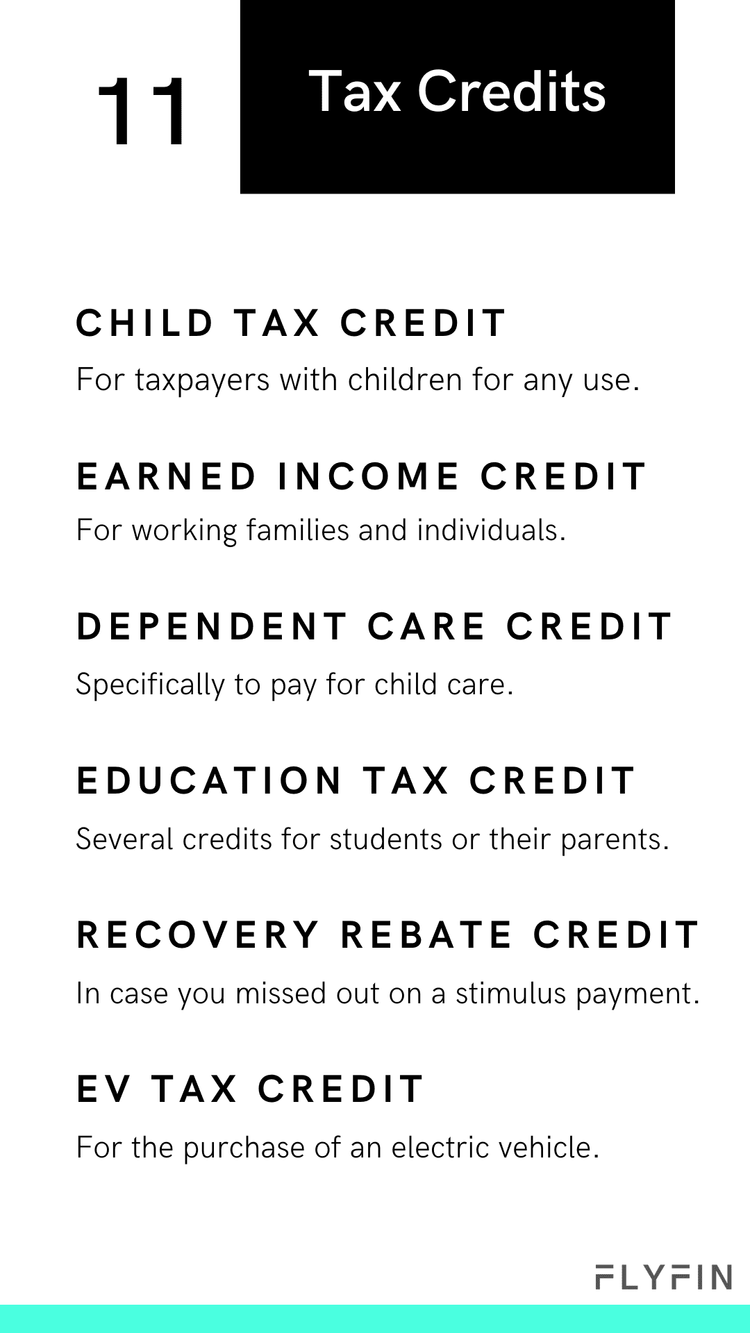Tax Credits: What They Can Do For You and How To Get Them | FlyFin
