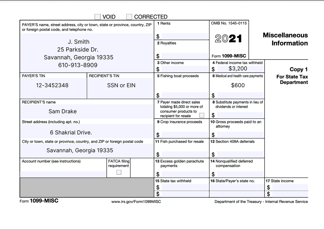 1099-MISC Form | Report Miscellaneous Income | FlyFin